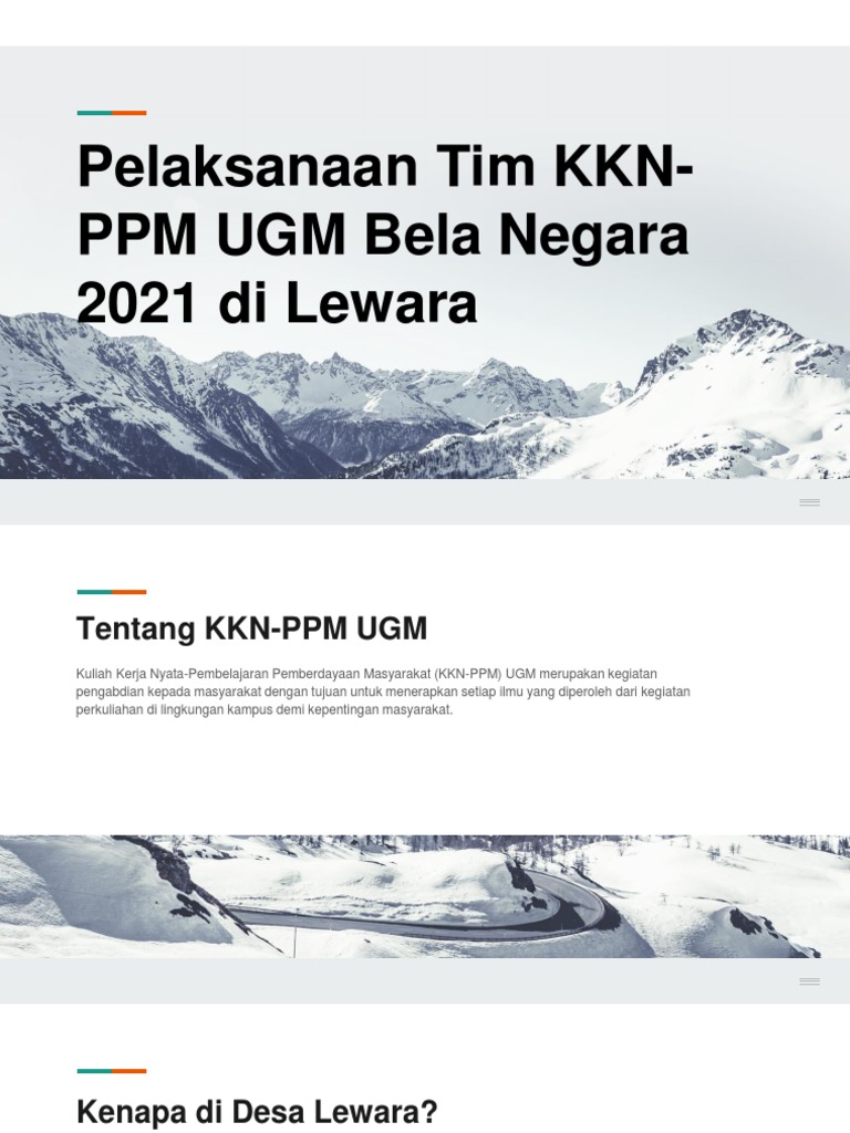 KKN-PPM UGM Bela Negara 2021 | PDF