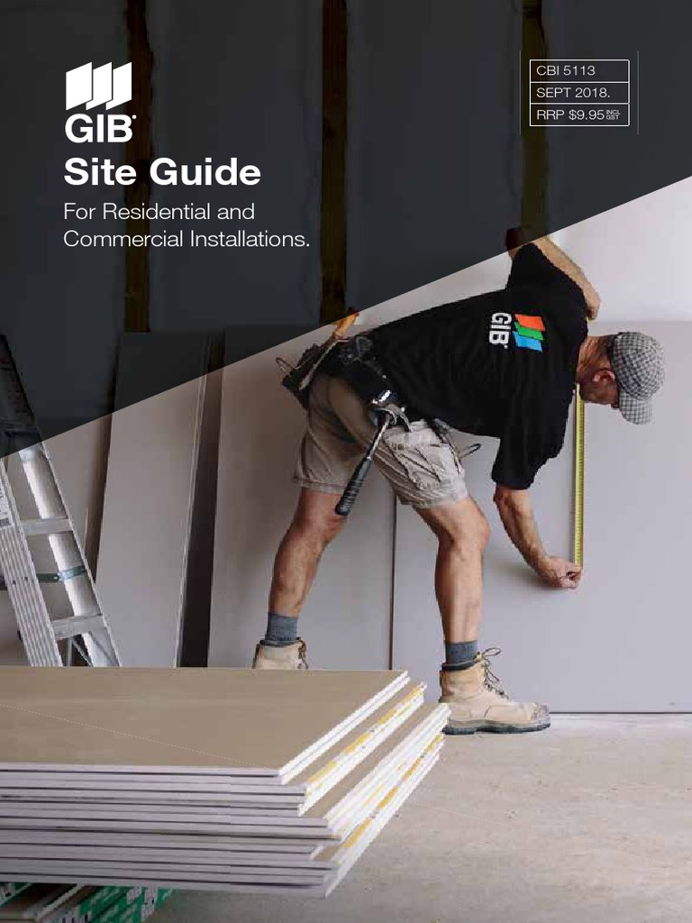 GIB Site Guide 2018 Complete Manual | PDF | Drywall | Framing ...