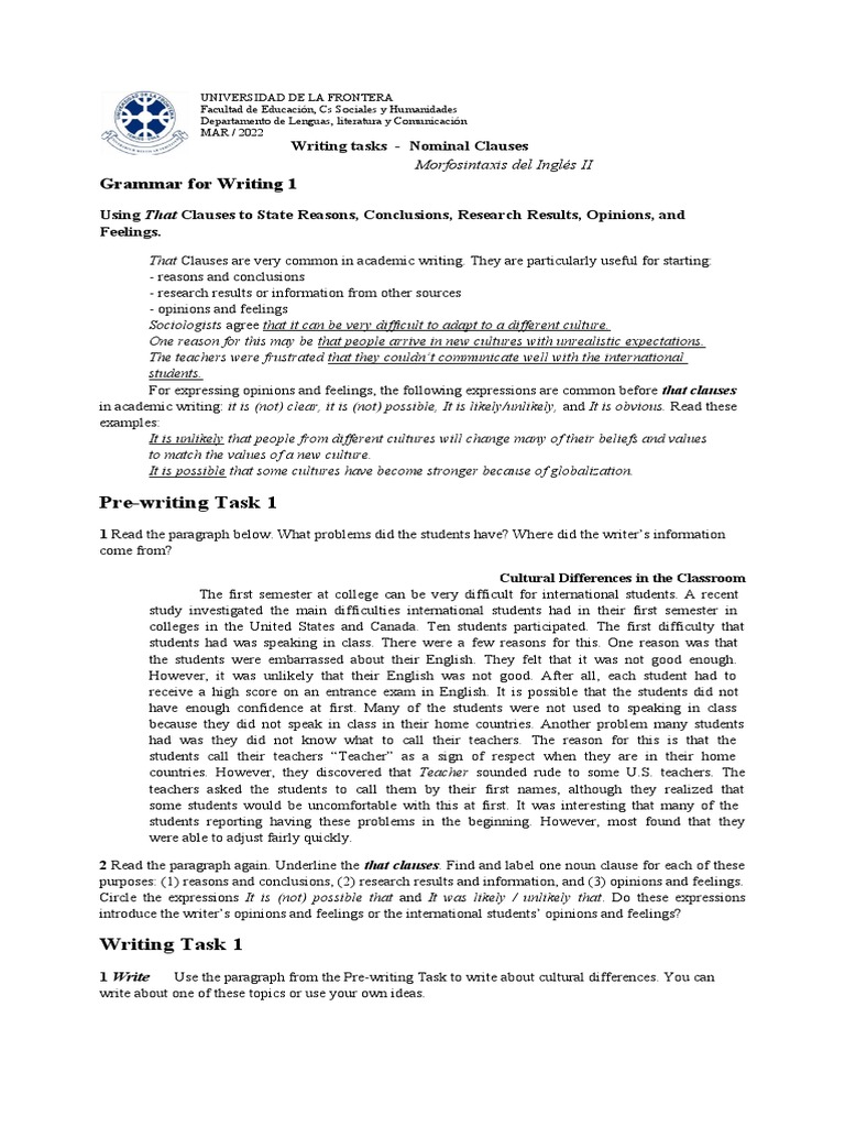 Using That Clauses in Academic Writing | PDF | Clause | Invention