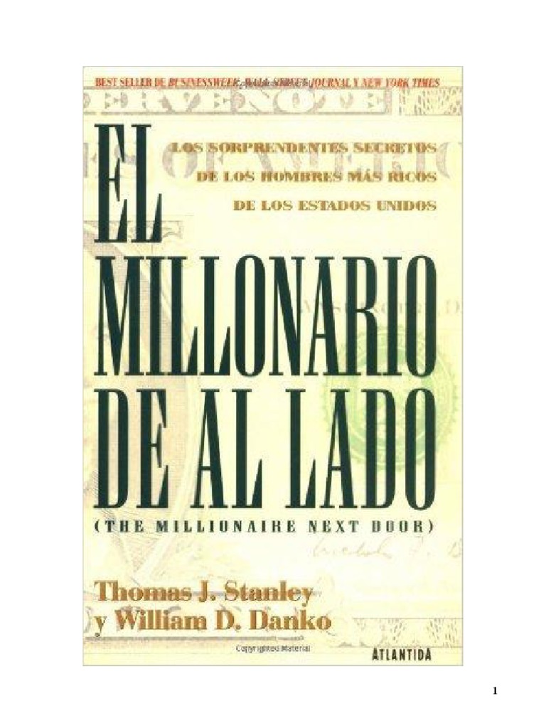 Resumen El Millonario de Al Lado - Thomas J Stanley, William D Danko | PDF | Presupuesto | Herencia