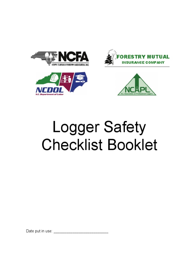Logger - Safety - Booklet 1-14 Version | PDF | Logging | Occupational ...