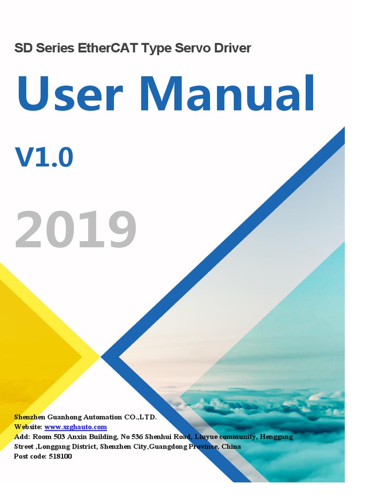 User Manual (SZGH-SD-E Series) V1.0-U | Download Free PDF | Power Supply | Electric Motor