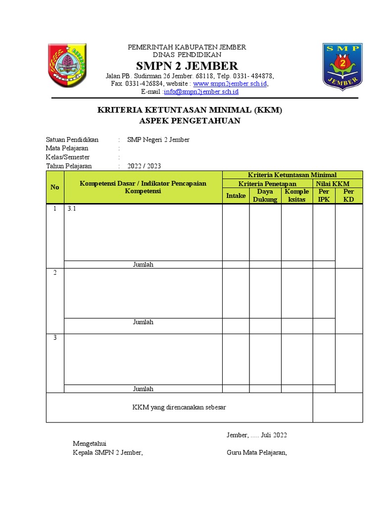 Form KKM | PDF
