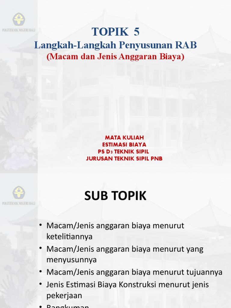 Topik 5 - MACAM DAN JENIS BIAYA | PDF