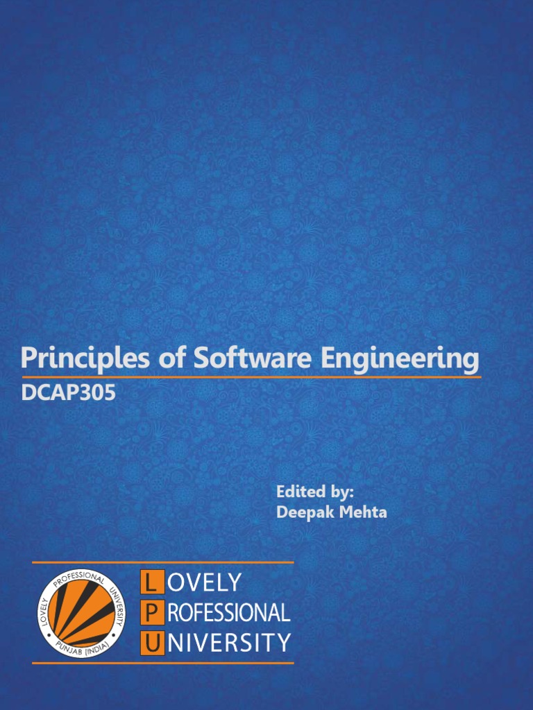 7545 Dcap305 Principles of Software Engineering | PDF | Programming | Computer Program