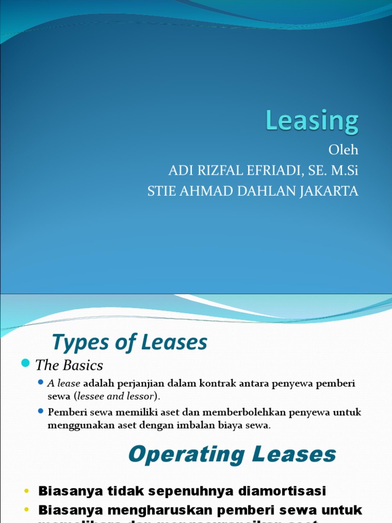 10 - Leasing | PDF