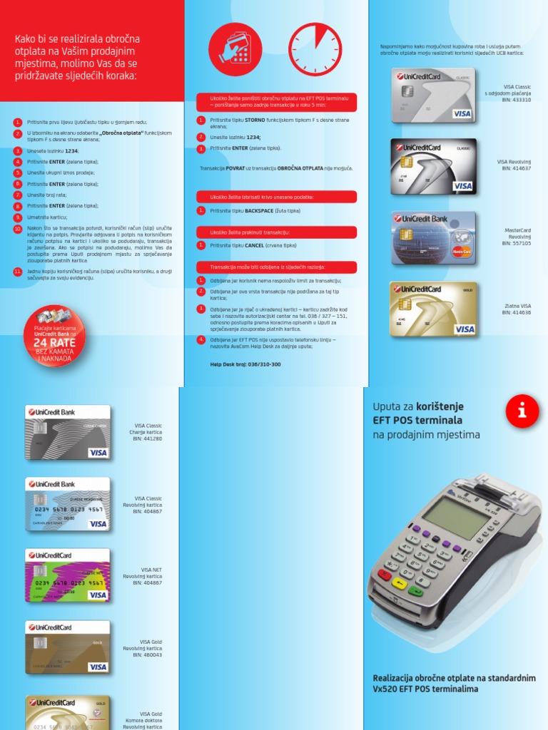 Uputa Za Realizaciju Obročne Otplate Vx520 | PDF