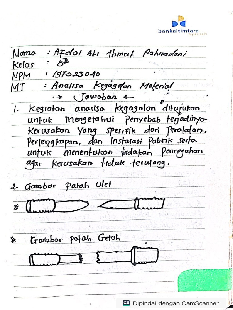 Uts Analisa Kegagalan Material Afdol Al | PDF