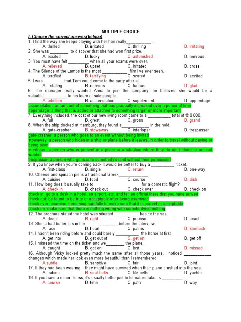 Multiple Choice | PDF | Referee | Unemployment Benefits