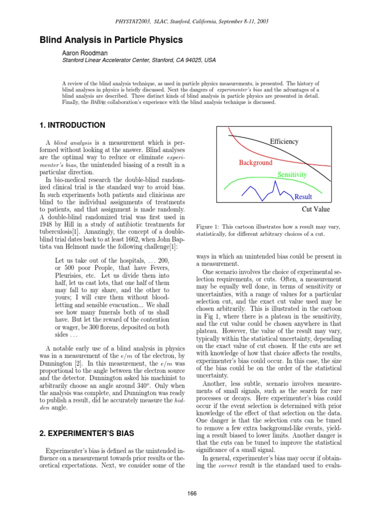 Blind Analysis Particle Physics | PDF | Physics | Science