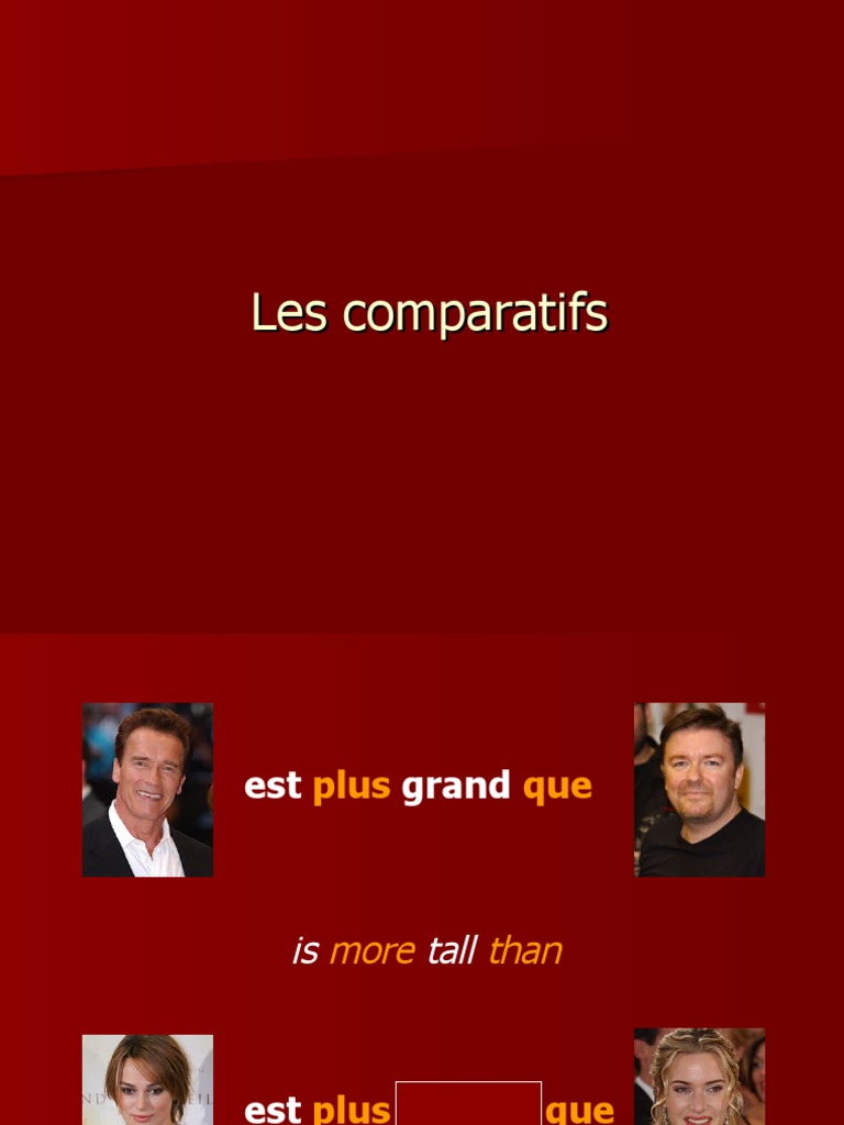 Les Comparatifs-Les Superlatifs | PDF