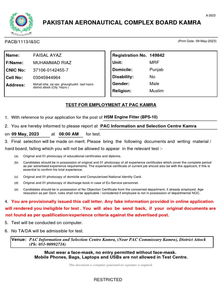 Candidate Profiles | PDF