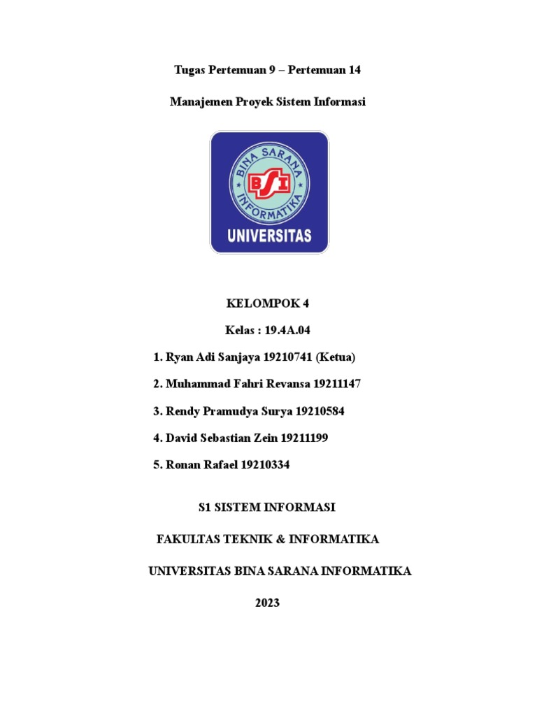 Tugas-MPSI-P1-P14 - Kelompok 4 - 19.4A.04 | PDF