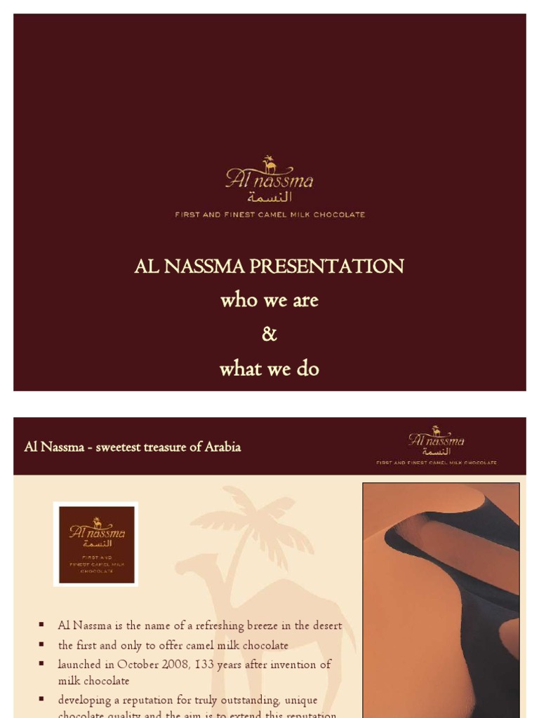 Al Nassma Presentation | PDF | Chocolate | Milk