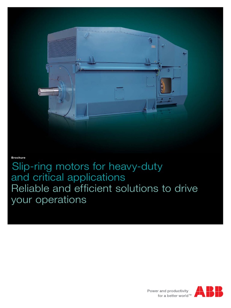 ABB Brochure-Slip-Ring-1 | PDF | Electric Motor | Electric Generator