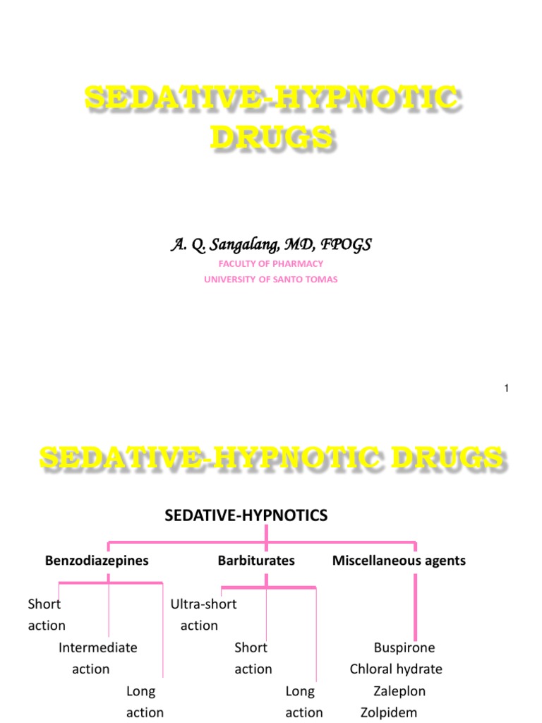 F22 Sedative Hypnotic Drugs | PDF | Benzodiazepine | Pharmacology