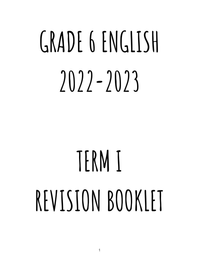 Grade 6 English Revision Guide | PDF | Noun | Europe
