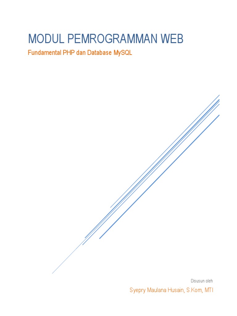 Buku PHP Dan MySQL - Web Lanjutan | PDF