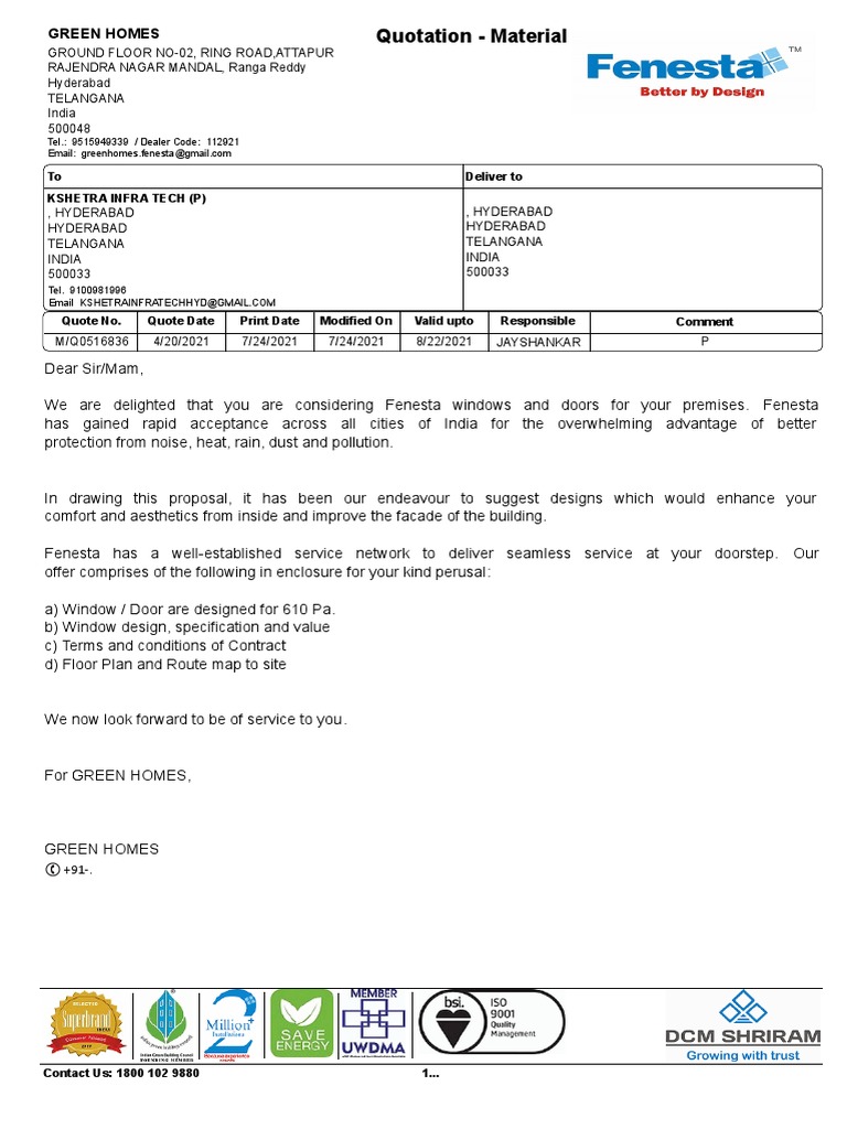 MATERIAL Reqd For Farm House | PDF | Legal Liability | Contractual Term