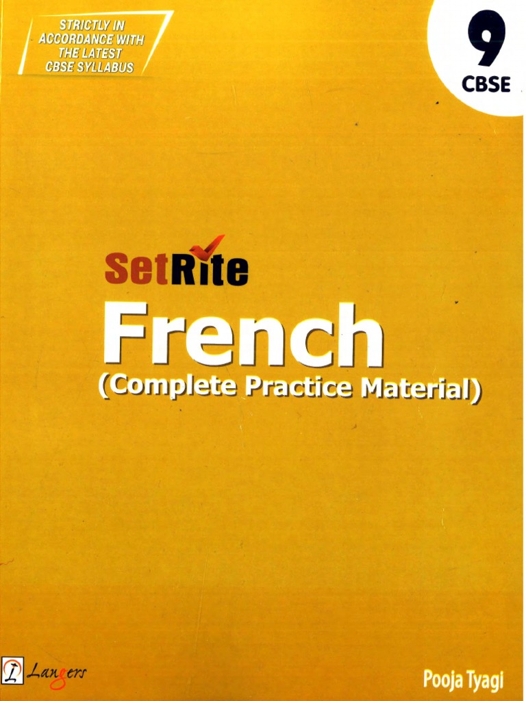 Std Xi- Setrite- Final French Ix | PDF