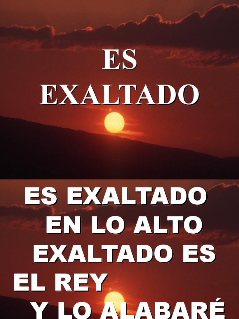 Es Exaltado | PDF | Cristo (título) | Dios