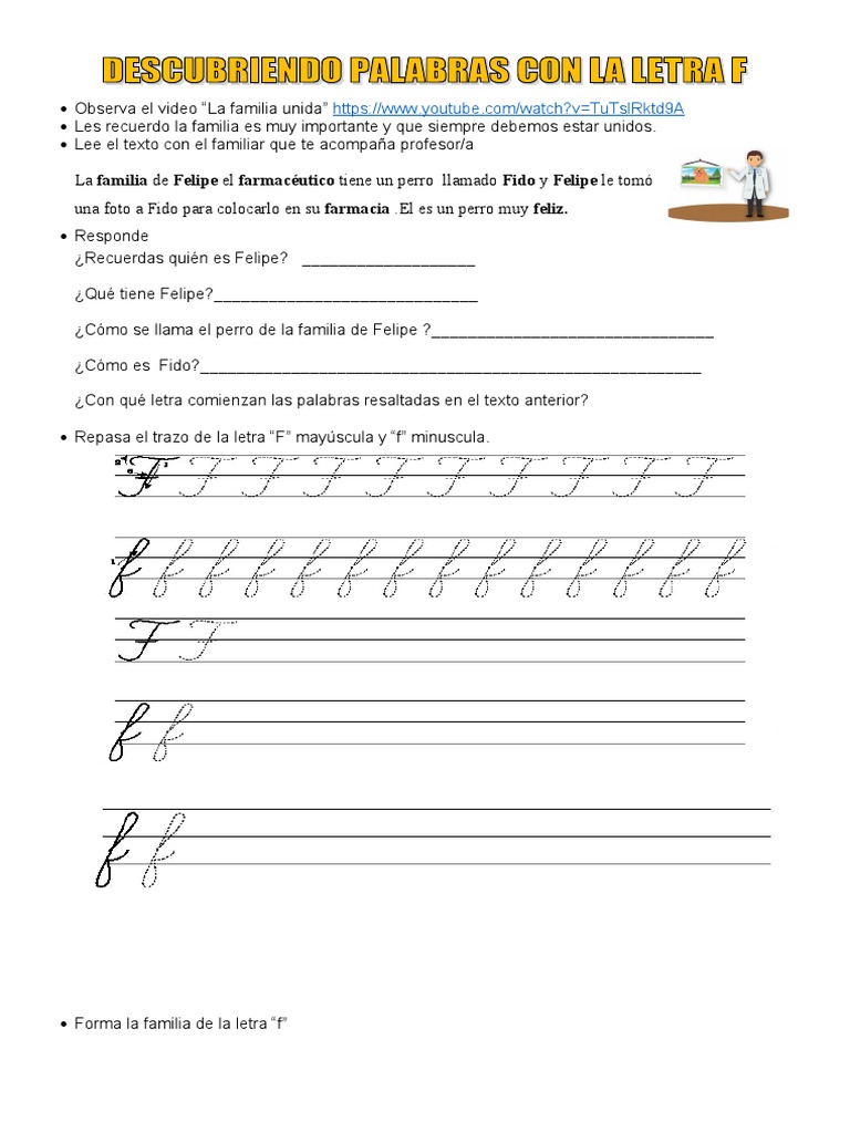 Actividades de Lectura con la Letra F | PDF