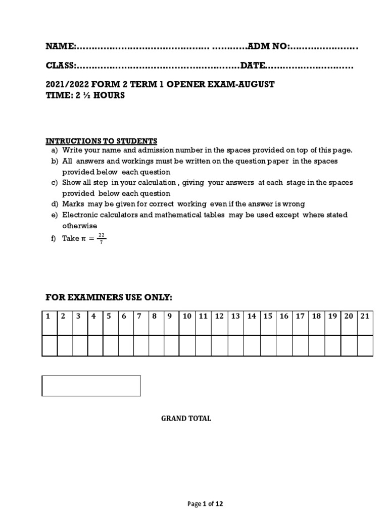 F2 Maths QS | PDF | Area | Circle