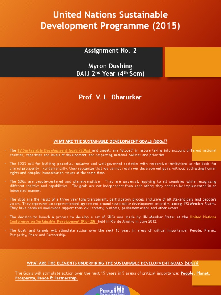 CA2 UN Sustainable Development Programme | PDF | Sustainability | Economies