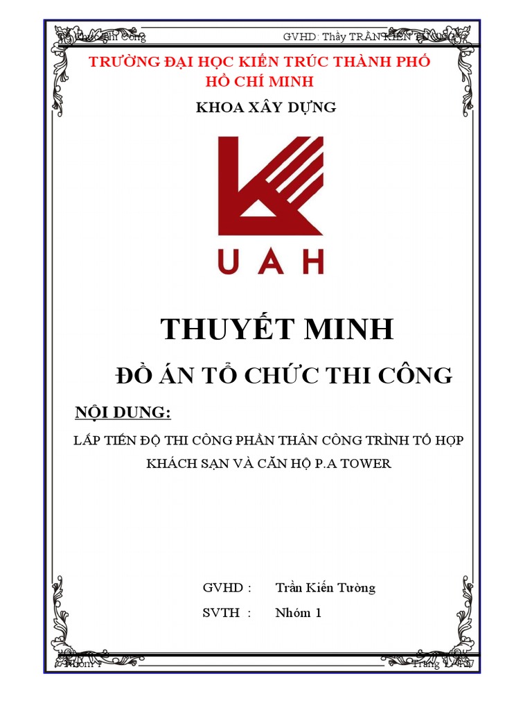 Thuyết minh TCTC - Nhóm1 | PDF