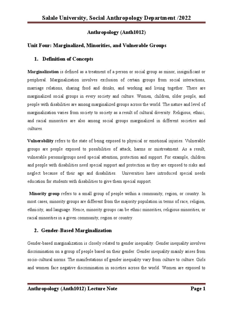 Chapter Four | PDF | Female Genital Mutilation | Minority Group