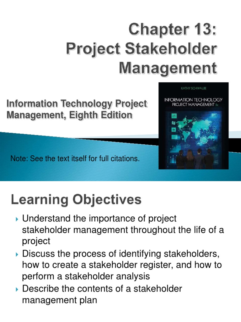 Chapter 13 Project Stakeholder Management | Download Free PDF | Social ...