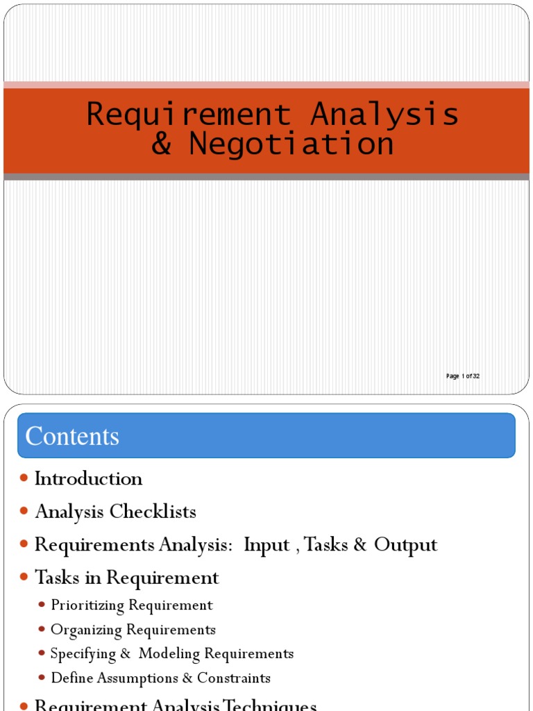 Requirement Analysis & Negotiation | PDF | Conceptual Model | System