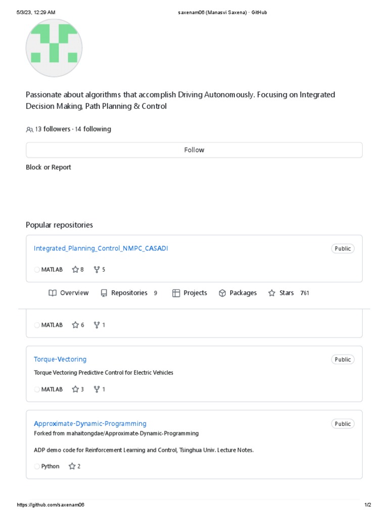 Saxenam06 (Manasvi Saxena) GitHub | PDF | Applied Mathematics ...