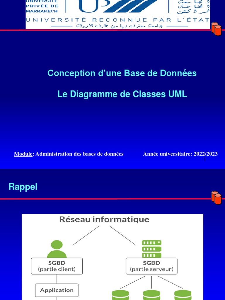 Conception D'une Base de Donnée - Le Diagramme de Classes UML | PDF | Bases de données | Langage ...