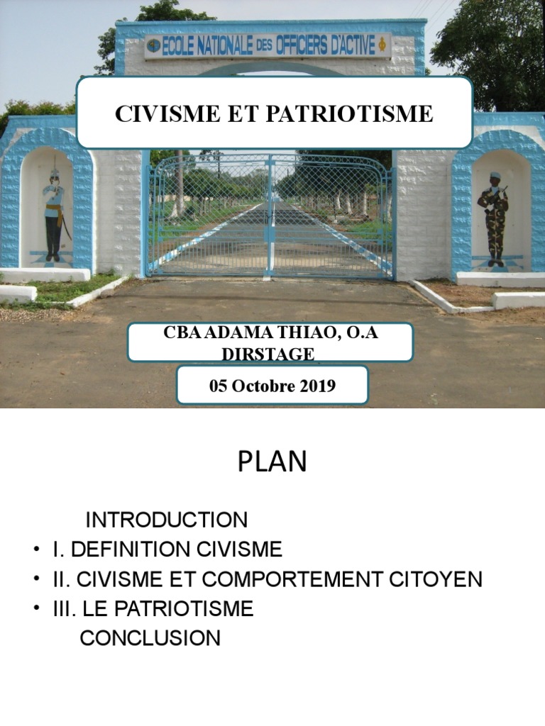 Civisme et Patriotisme : Définitions et Valeurs | PDF | Citoyenneté