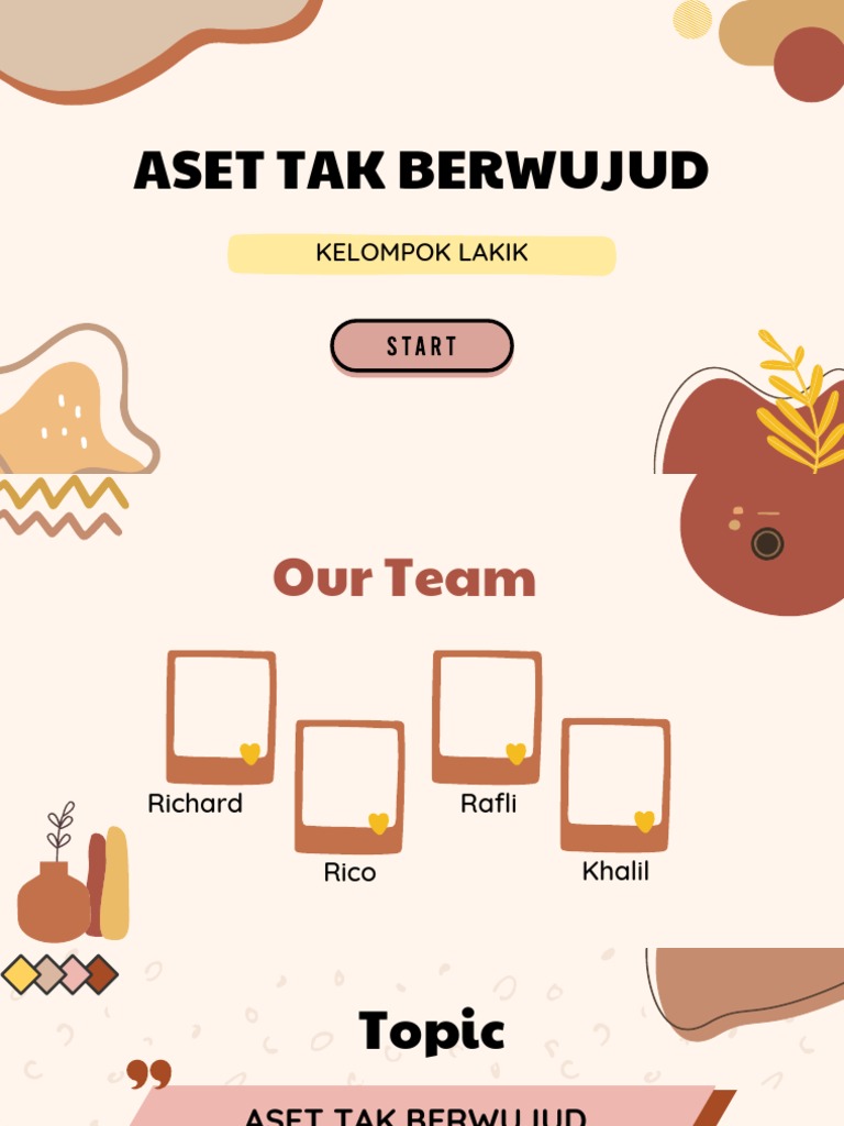 Topic 1 ASET TAK BERWUJUD | PDF | Pengelolaan Keuangan & Uang
