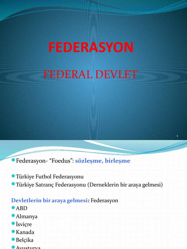 FEDERASYON | PDF