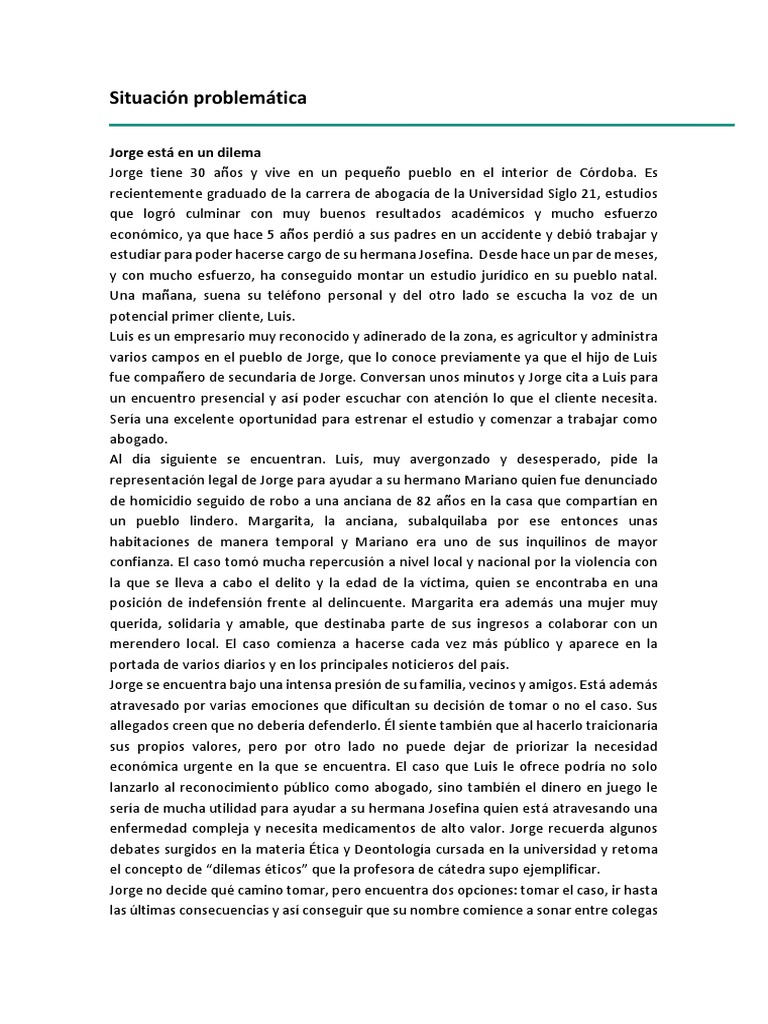 TP2 - Situación Problemática | PDF