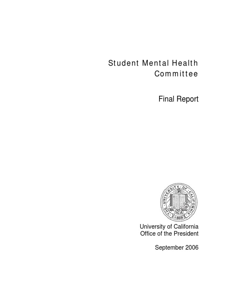 03x - UCOP Student Mental Health Report 2006 | PDF | University Of ...