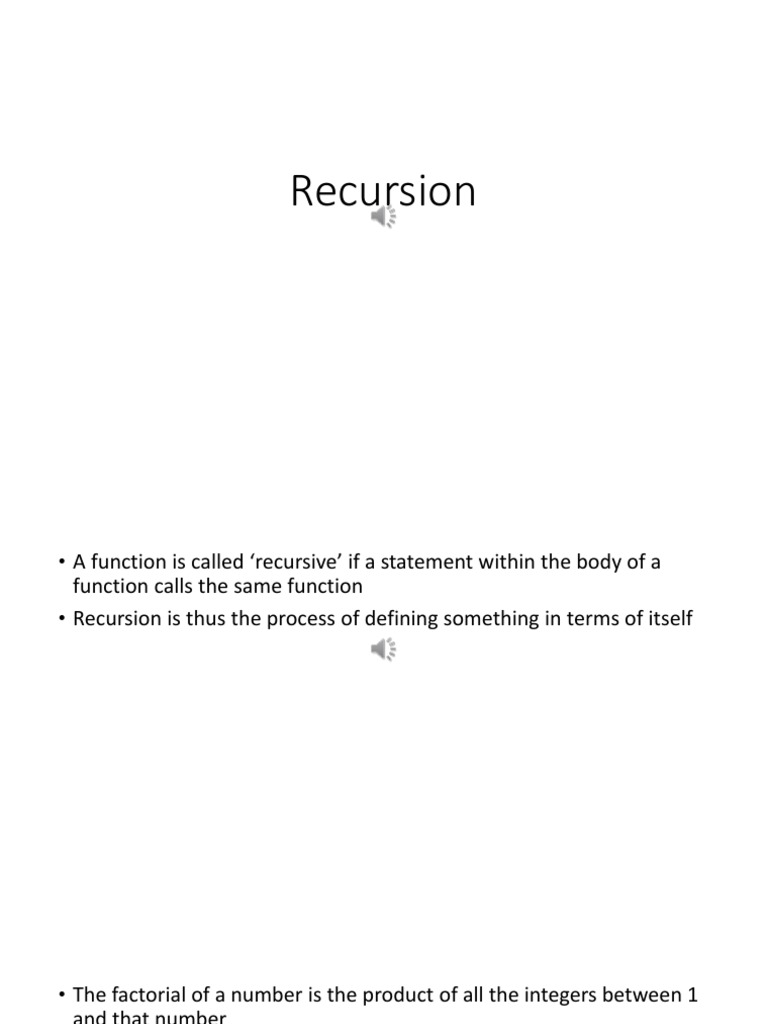 Recursion | PDF | Function (Mathematics) | Mathematical Logic Recursion | PDF | Function (Mathematics) | Mathematical Logic