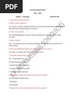 geo - natural vegetation class 10 icse notes | PDF | Forests | Trees
