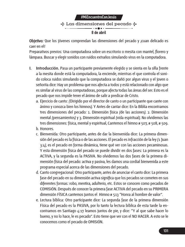 14 Las Dimensiones Del Pecado | PDF | Pecado | Jesús