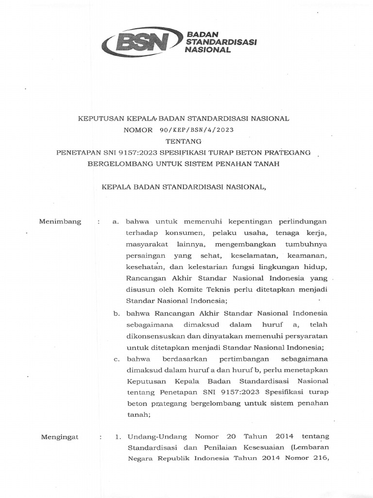 23kepka90 SNI 9157 - 2023 - Full | PDF
