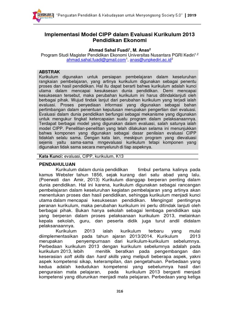 C.13 Implementasi Model CIPP | PDF