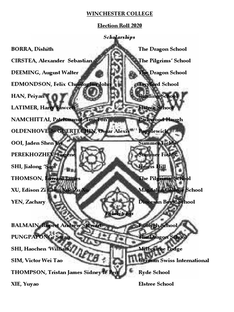 2020 Election Roll | PDF
