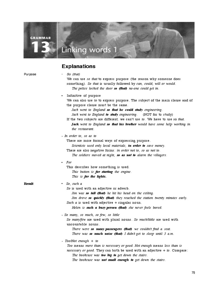 Language Practice Connectors | PDF | Noun | Sentence (Linguistics)