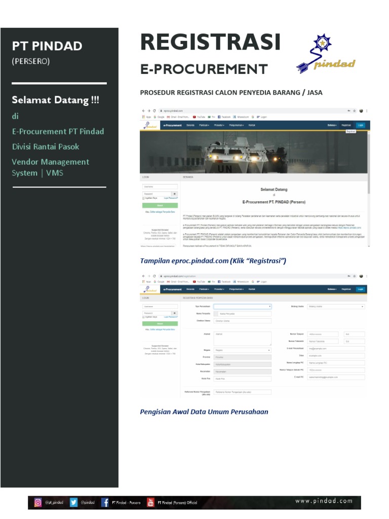 Registrasi E-Proc | PDF