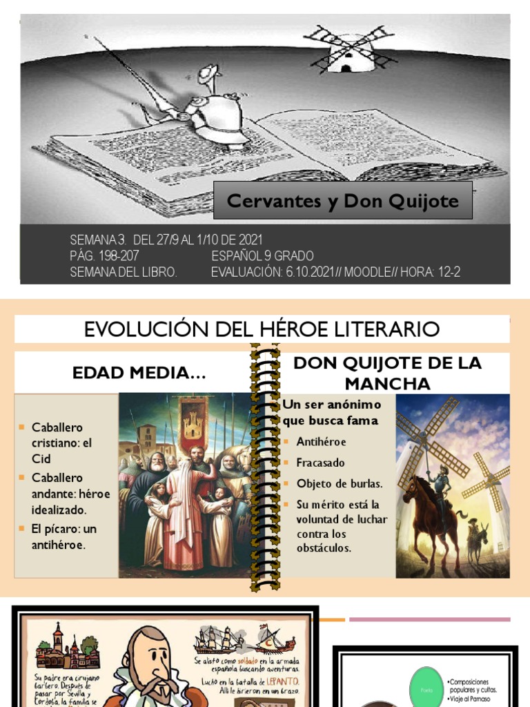 Tema 2. Cervantes y El Quijote. Presentación y Prácticas | PDF | Don ...