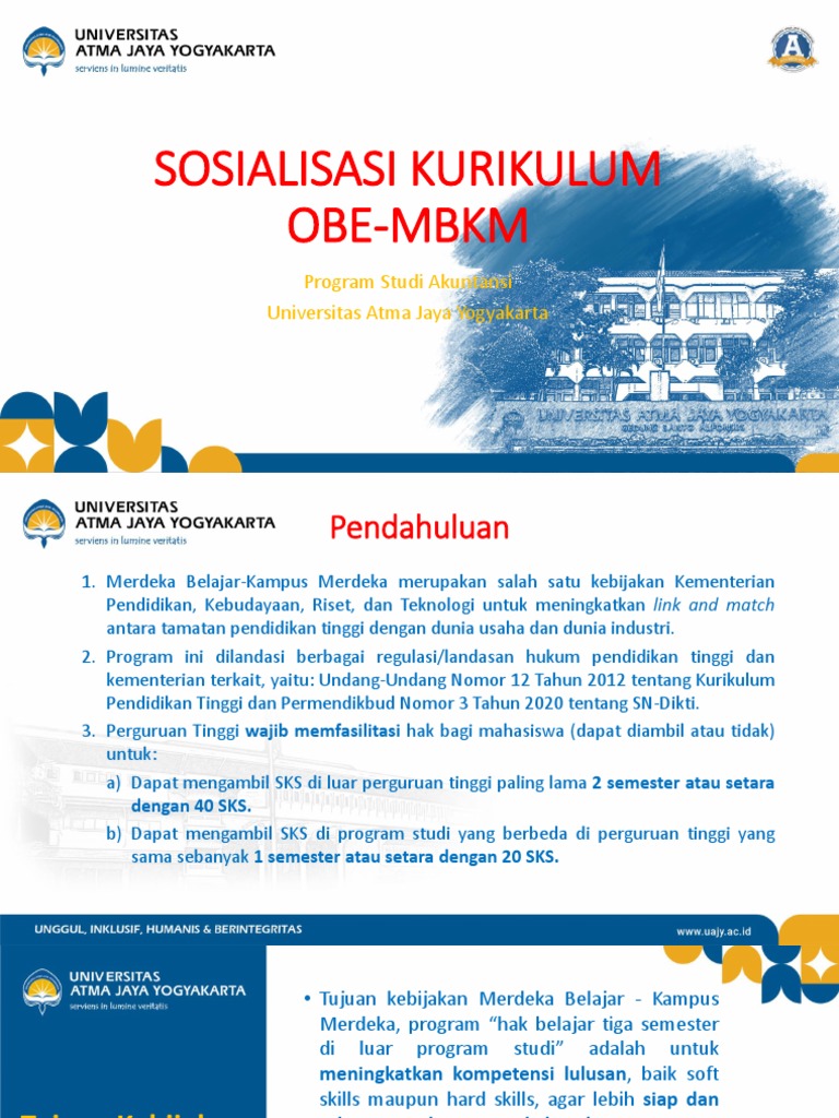 Sosialisasi Kurikulum OBE-MBKM-Mhs | PDF