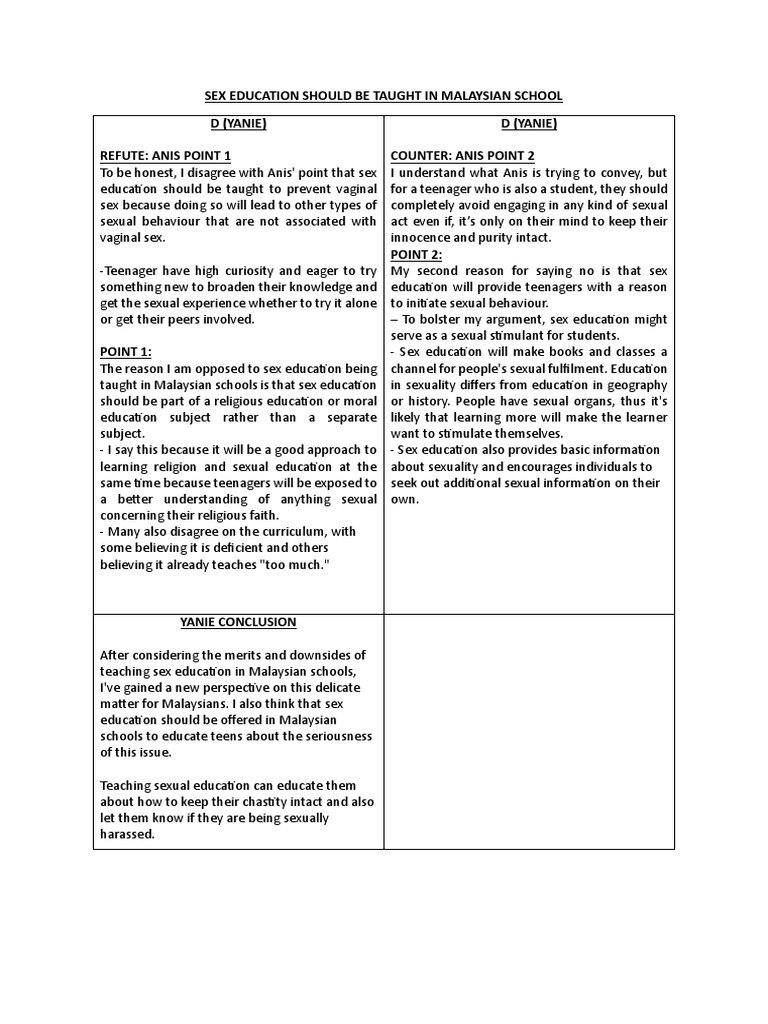 Elc Forum Script | PDF | Sex Education | Adolescence